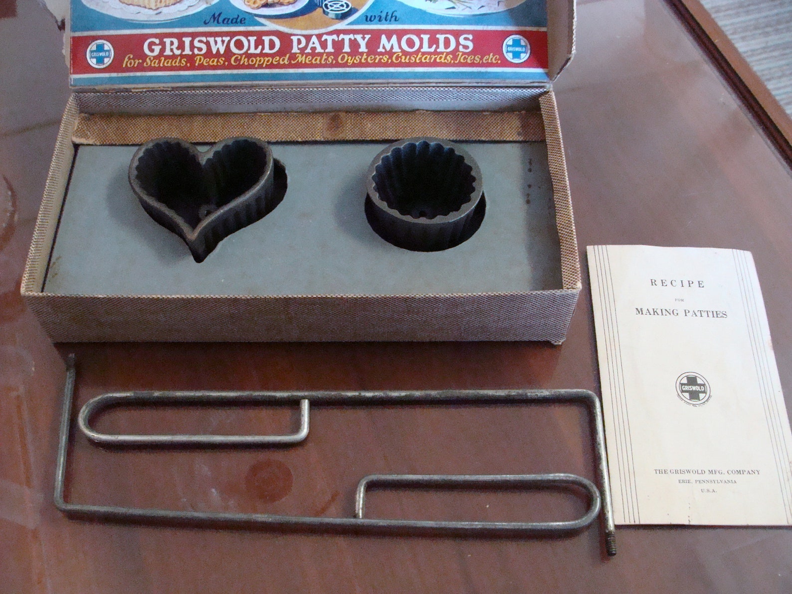 Vintage Boxed Set Griswold Patty Molds Deep Pattern Complete | Etsy