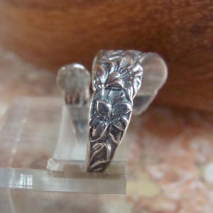 Vintage Sterling Silver Cross Spoon Ring Size Adjustable - Etsy