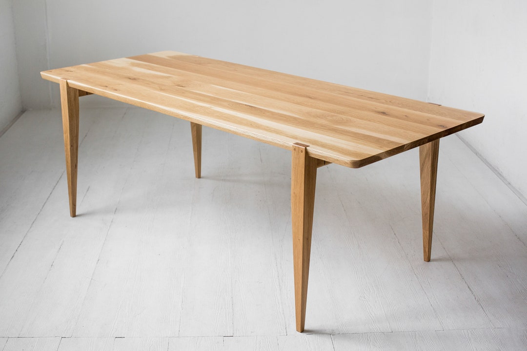 84" Oregon White Oak Oslo Dining Table - Etsy