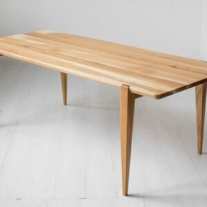 120 Oregon White Oak Oslo Dining Table - Etsy