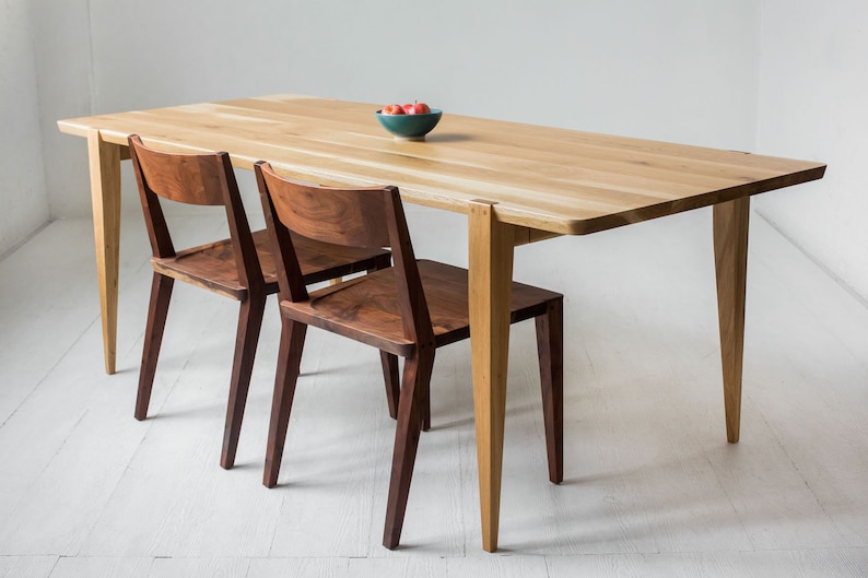 84" Oregon White Oak Oslo Dining Table - Etsy