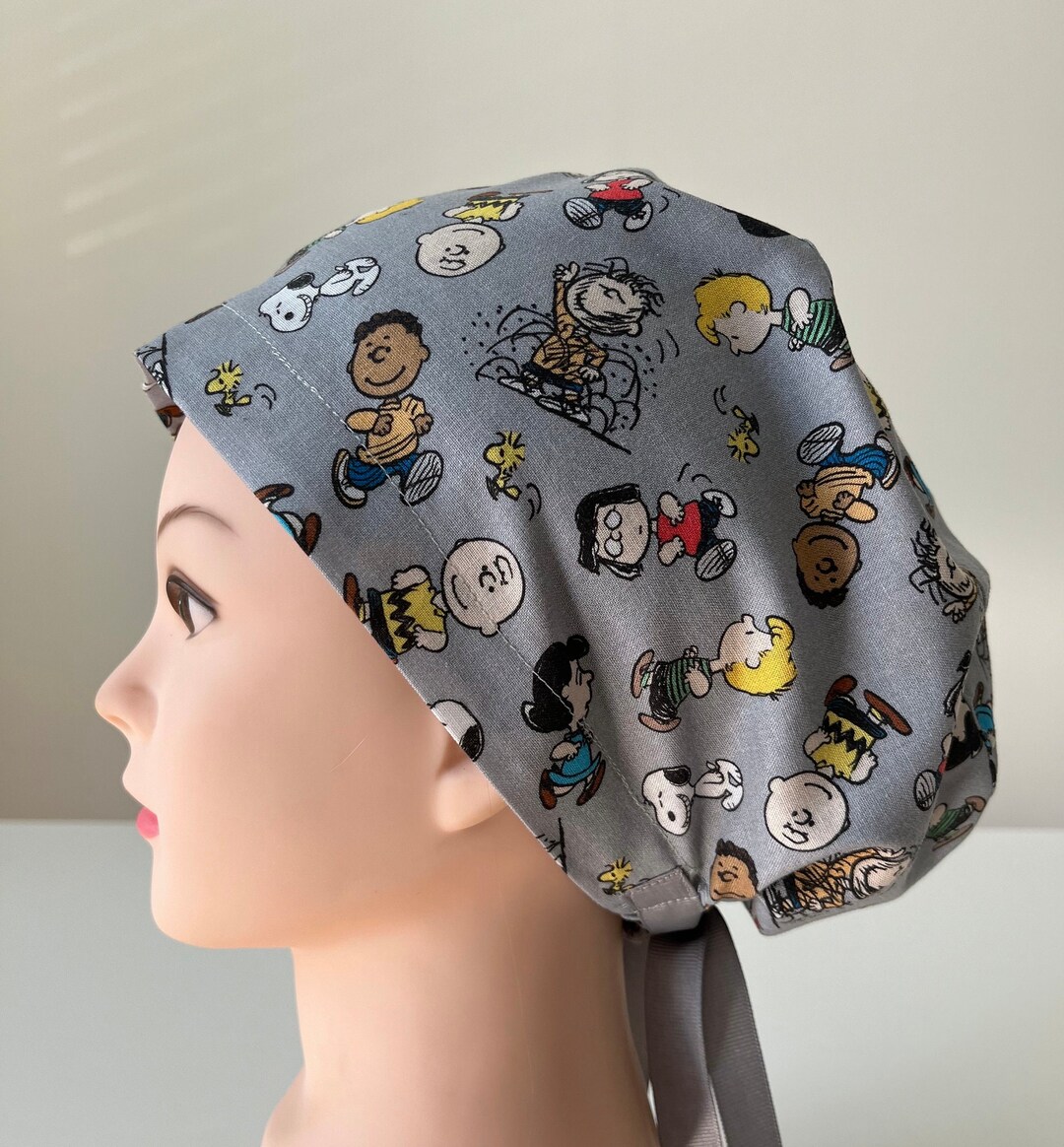 Snoopy, Charlie Brown Euro Scrub Caps & Surgical Caps - Etsy
