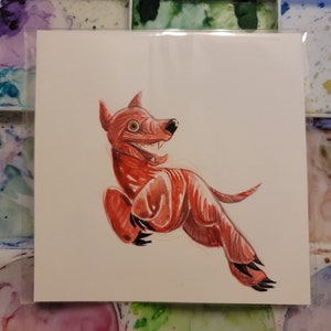 Werewolf Halloween Watercolor Painting Werewolf 4: Company Skinless ...