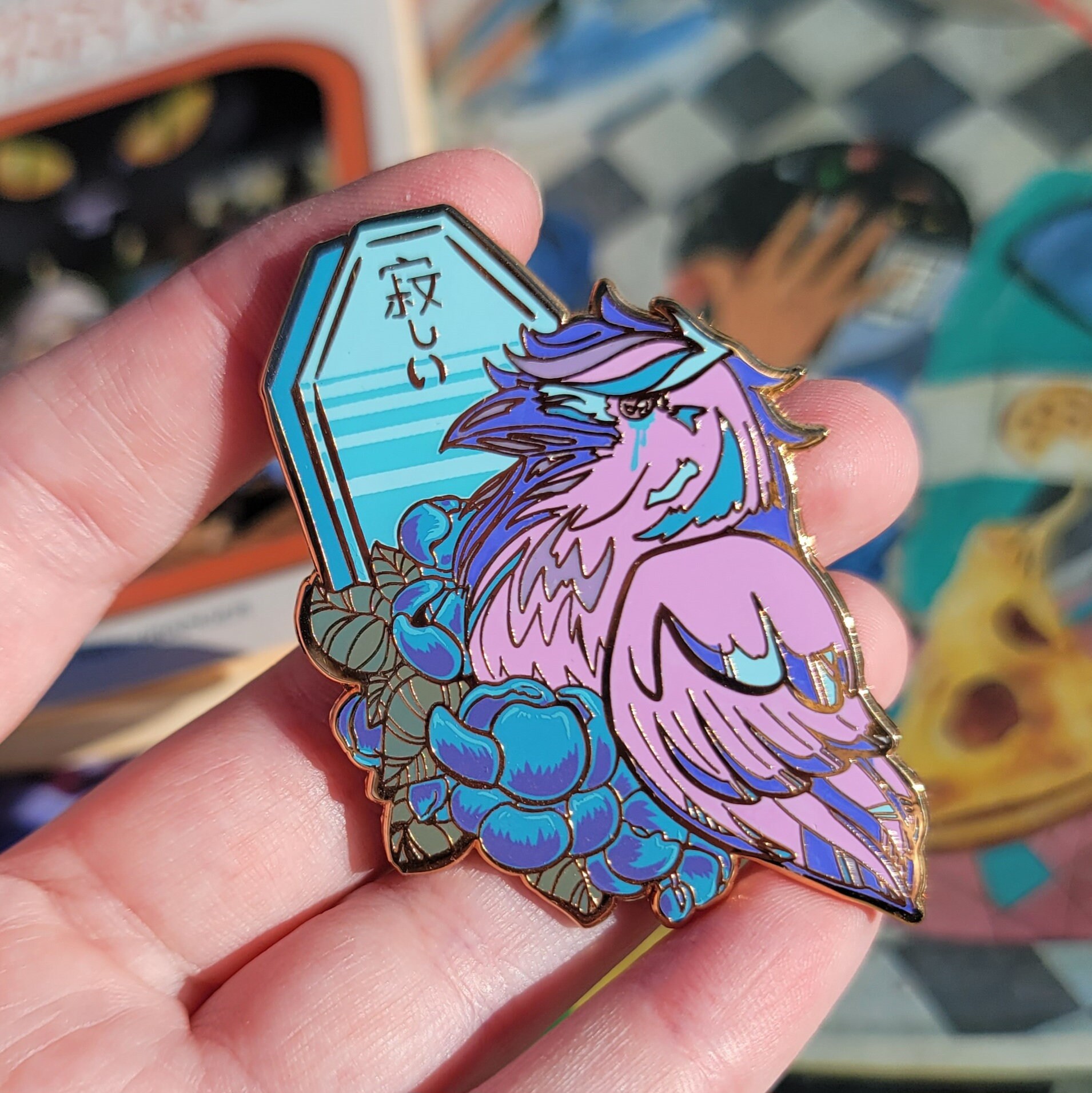 Retrozoo Emo Raven Hard Enamel Pin - Etsy