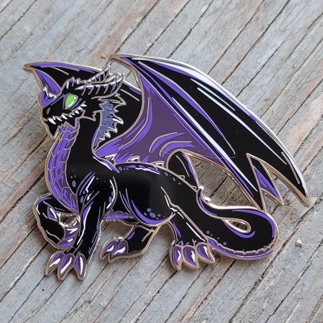 Creatuary Vol. 2 Cute RPG Monster Hard Enamel Pin MAL Black Dragon 2nds ...