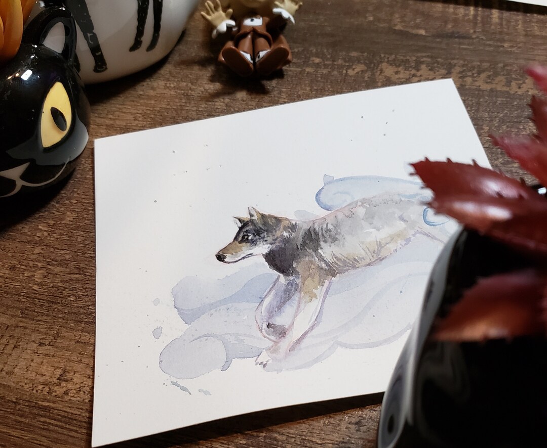 Werewolf Halloween Watercolor Painting Werewolf 3: Blood Magic ...