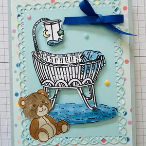 Baby,boy Baby, Welcome Baby, Blue Baby Card, Congratulations, Greeting ...