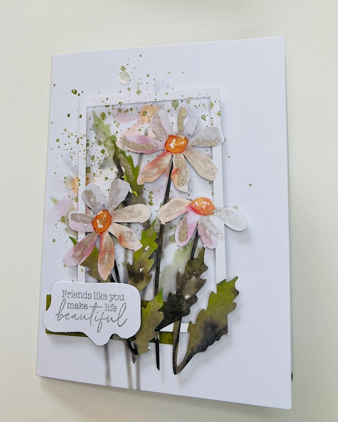 Daisies, Friendship, Best Friends, Greeting Cards, Handmade, Note Card ...