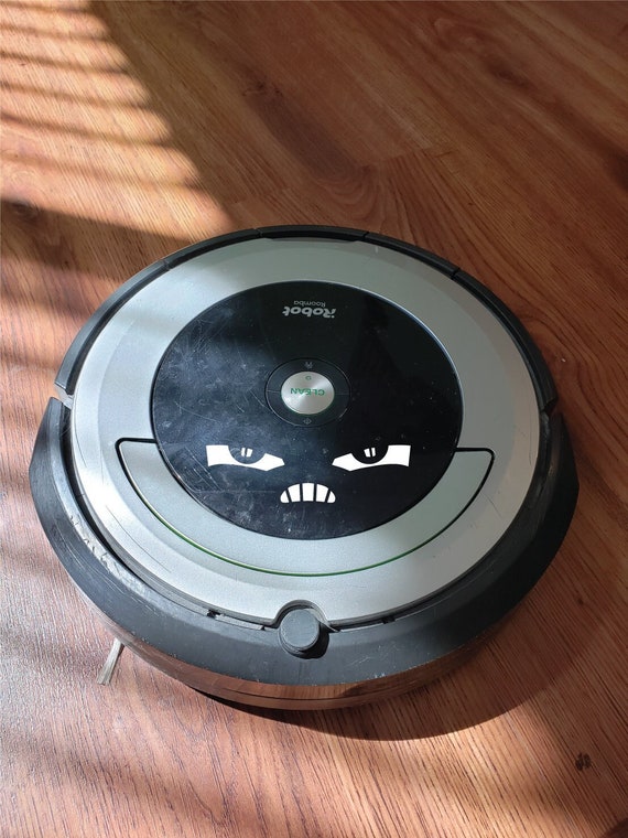 Furious Roomba/pareidolia Vinyl Decal | Etsy