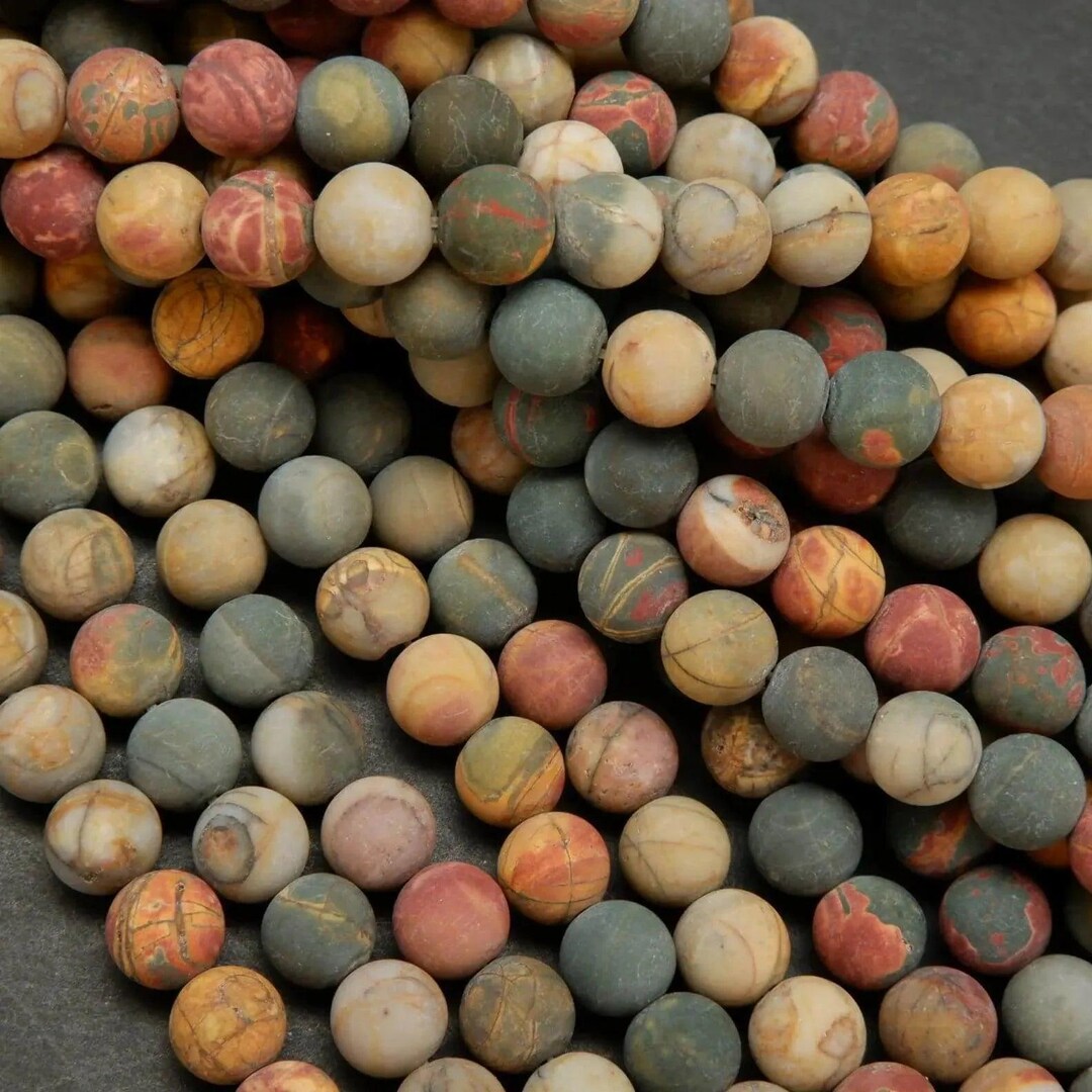 Red Creek Jasper Matte Round 4mm, 6mm, 8mm, 10mm - Etsy