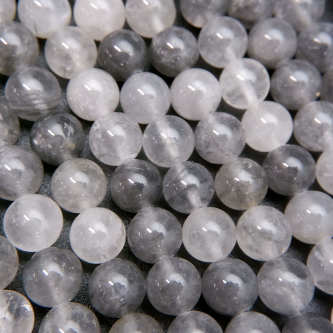 Cloudy Quartz Smooth Round 4mm 6mm 8mm 10mm | Etsy