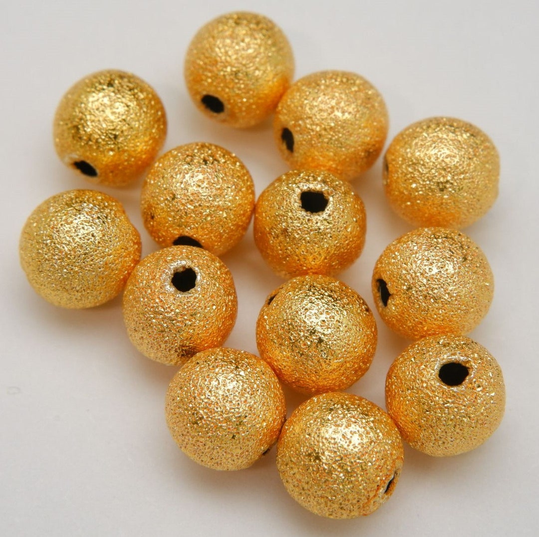 Brushed Balls Gold Finished Brass 4mm, 5mm, 6mm, 7.5mm - Etsy