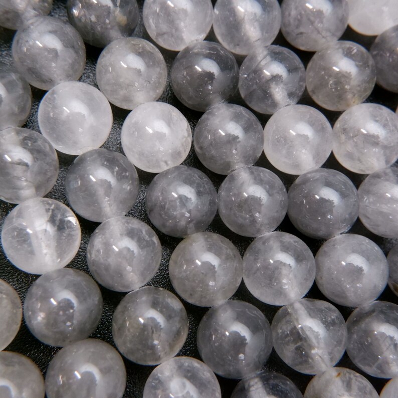 Cloudy Quartz Smooth Round 4mm 6mm 8mm 10mm | Etsy