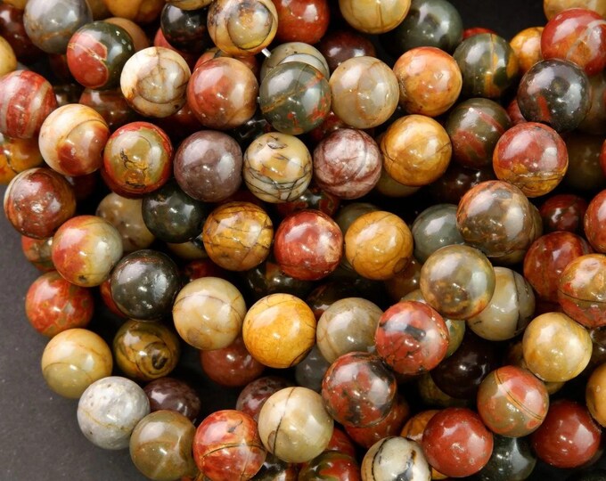 Red Creek Jasper · Smooth · Round · 4mm, 6mm, 8mm, 10mm - Etsy