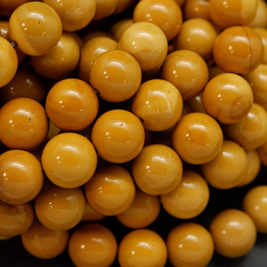 Australian Yellow Mookaite Smooth Round 4mm, 6mm 8mm, 10mm - Etsy