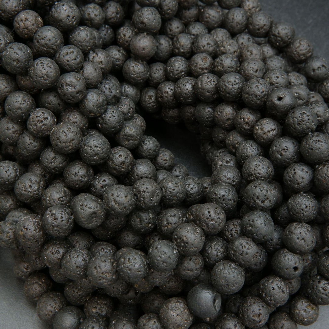 Lava Matte Round 4mm, 6mm, 8mm, 10mm - Etsy