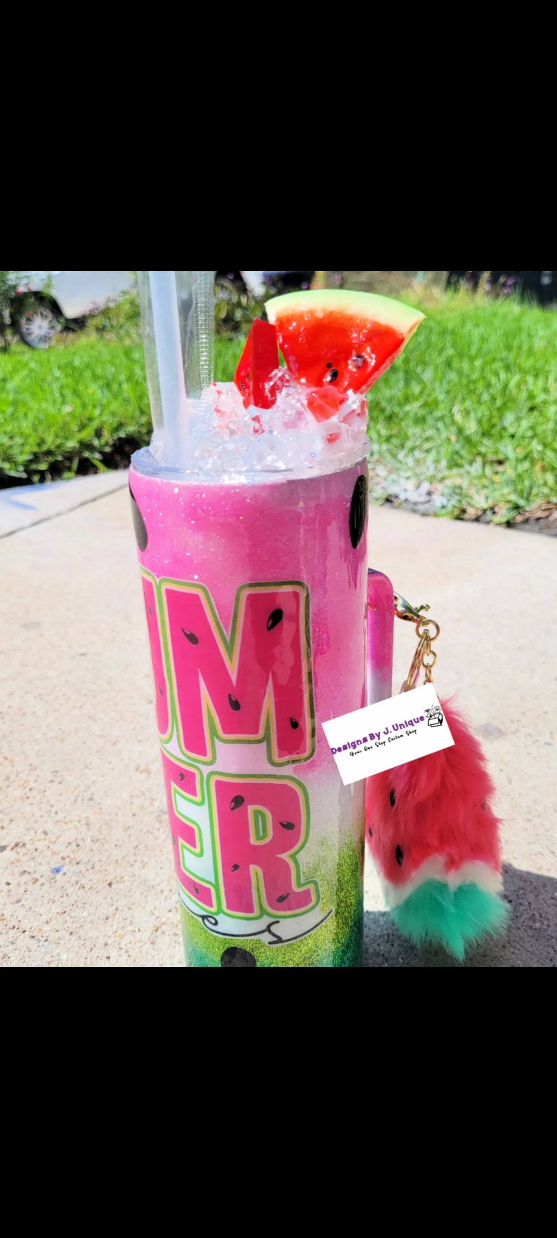 Summer Vibes Pink Watermelon With Seeds 20 Oz Tumbler - Etsy
