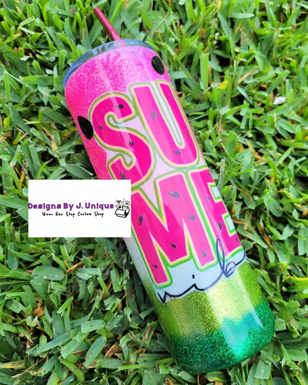 Summer Vibes Pink Watermelon With Seeds Hot/cold Tumbler With - Etsy