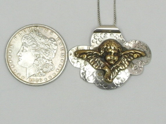 Wonderful Estate Hand Made Sterling Silver Pendant Wi… - Gem