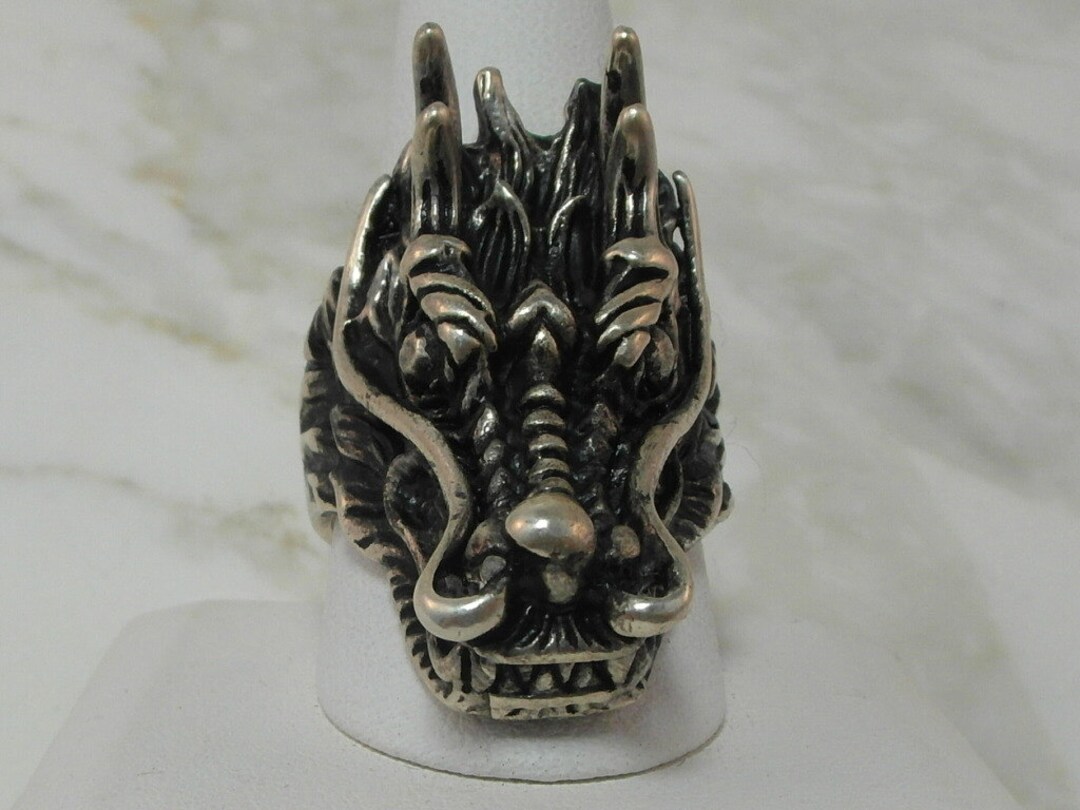 Solid Sterling Silver Custom Ring\ the Dragon - Etsy