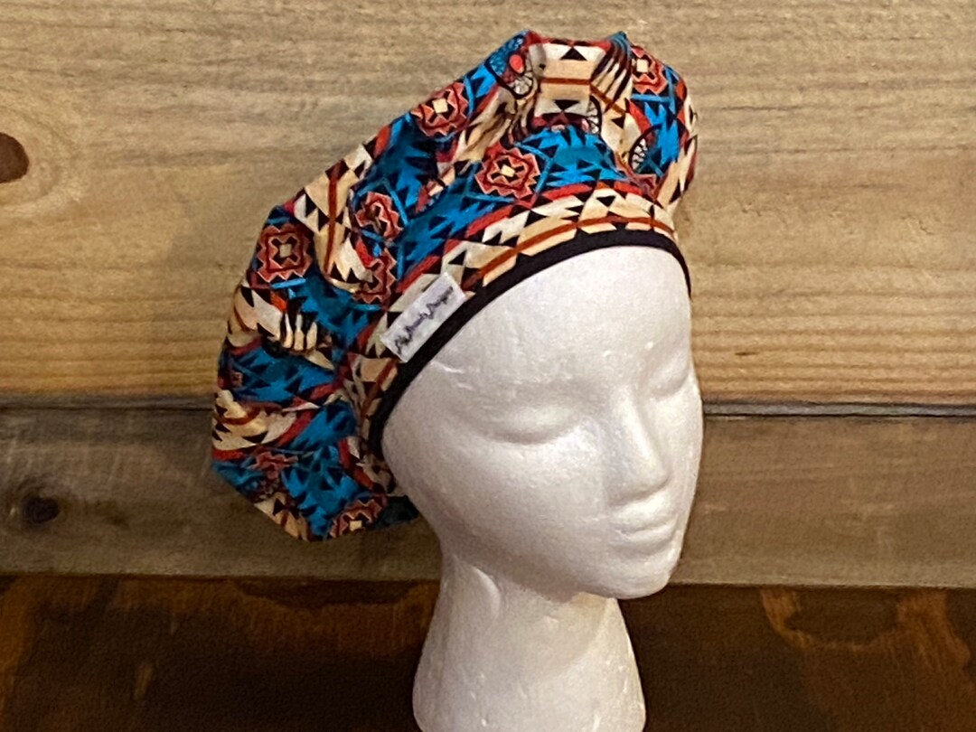 Surgical Scrub Cap-spring/summer/bouffant/traditional/ponytail/high Bun ...