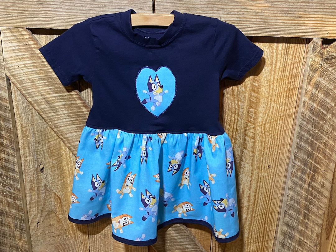 Spring/summer Toddler Gifts-bluey T-shirt Dress, Bluey/bingo Birthday ...