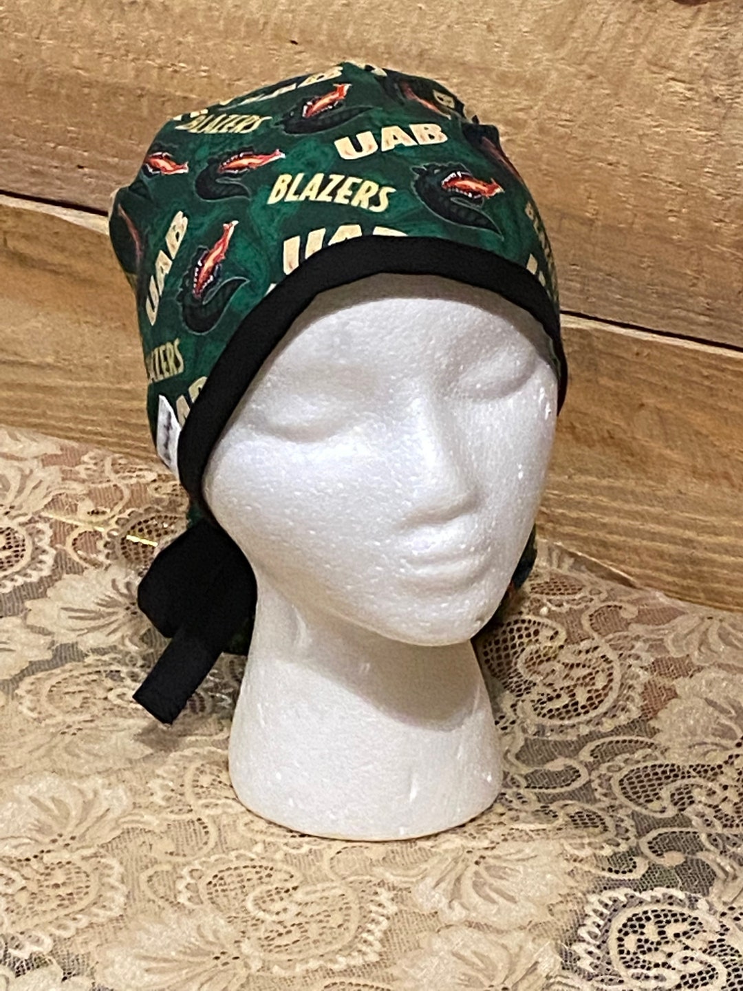 UAB Surgical Caps, Traditional-pony-tail-bouffant-high Bun-satin Lined ...
