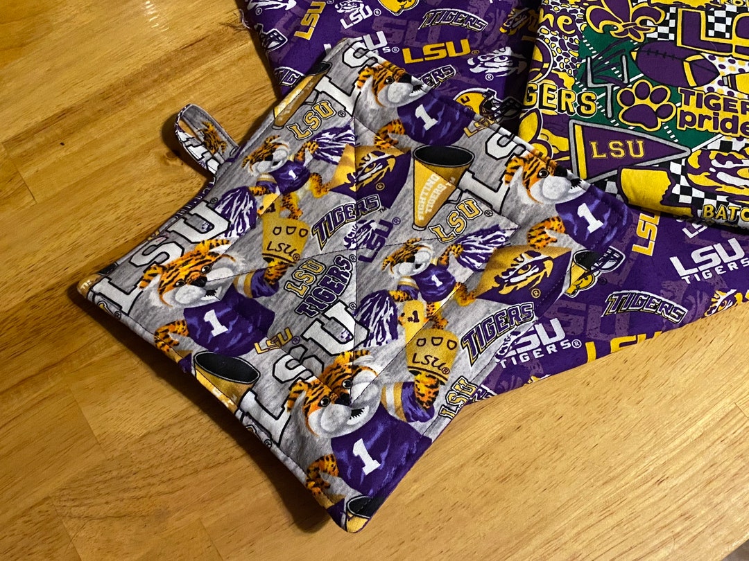 LSU Oven Mitt Baking Kit,teacher,friend,coworker,inexpensive Gift,pot ...