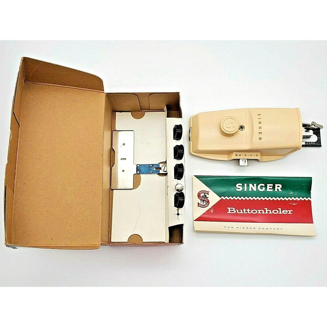 Singer Attachment Buttonholer Templates 489500 489510 Vintage Original ...
