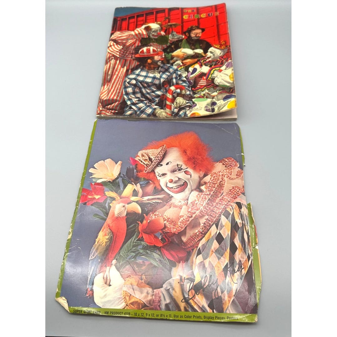 Vintage the Circus Book Clowns 1961 Ringling Brothers Bobby Ideals ...