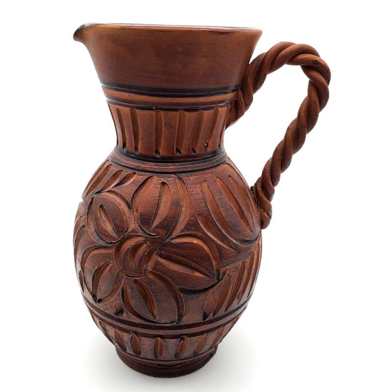 Wood Handle Pitcher - Etsy