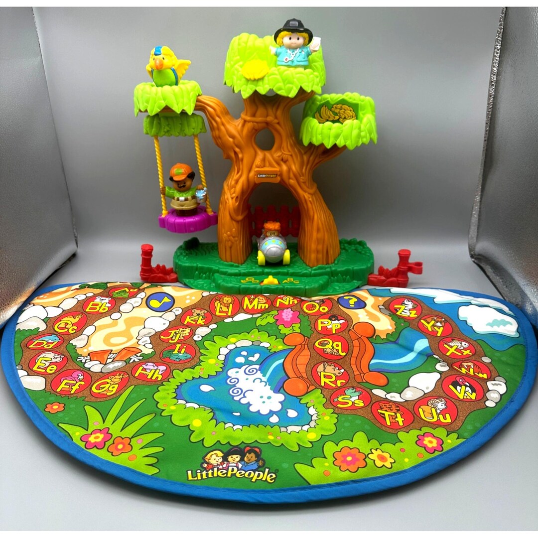 Vintage Fisher Price Little People Alphabet Learning Treehouse Playset ...