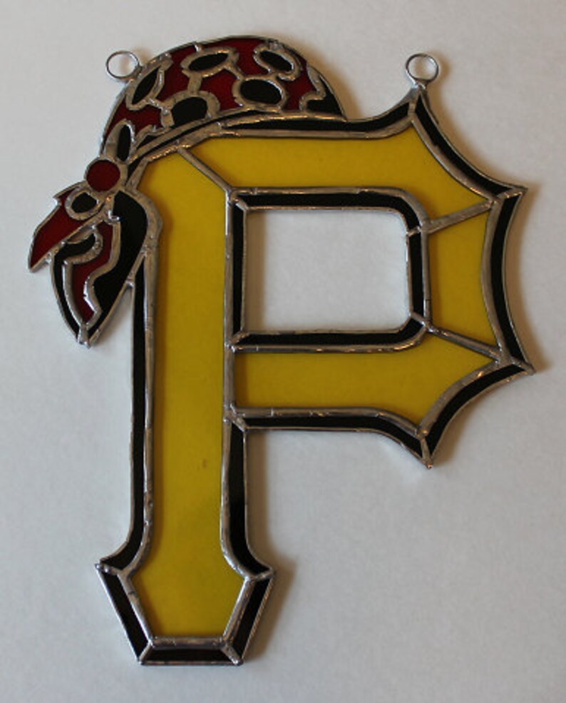 Stained Glass Pittsburg Pirates Suncatcher Wall Decor | Etsy