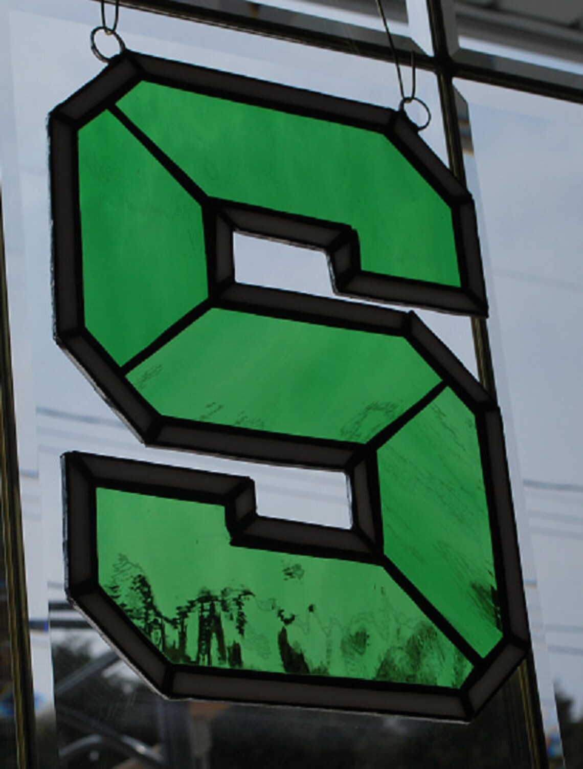 Green & White Block Letter s - Etsy
