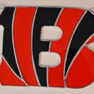 Stained Glass Cincinnati Bengals Sun Catcher/ Wall Hanging - Etsy