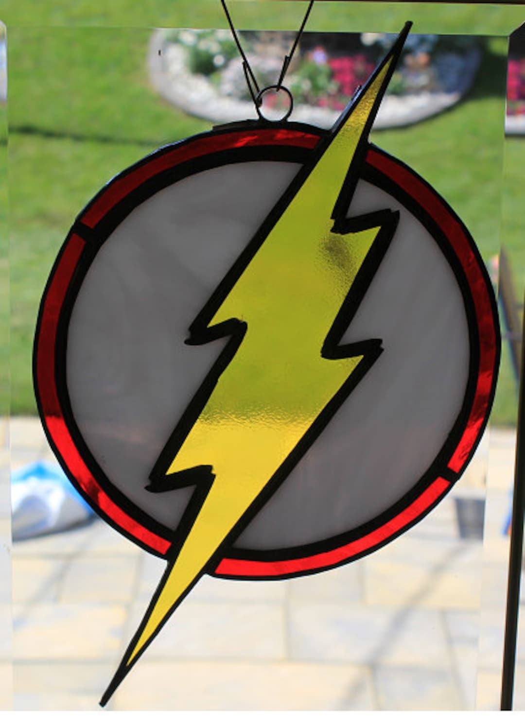 Stained Glass "nerd Shirt" Collection "the Flash" Suncatcher ...