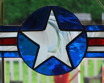 Stained Glass Air Force Panel - Etsy