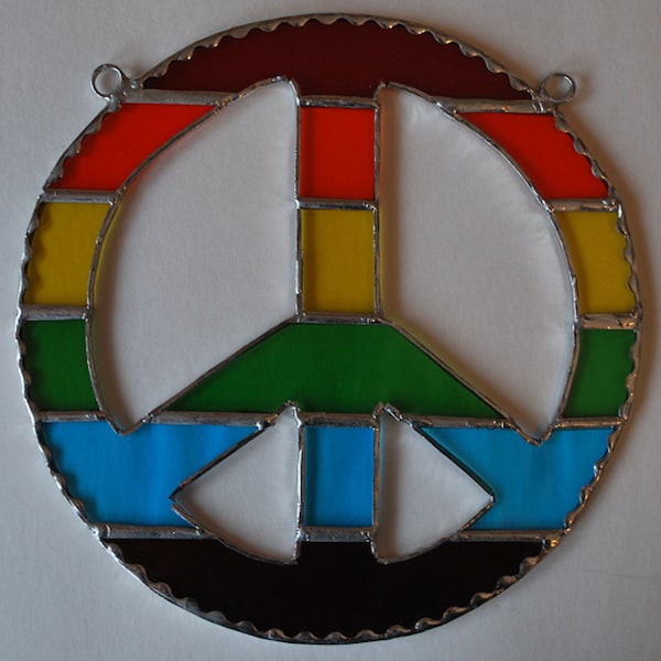 Peace Sign Stained Glass - Etsy