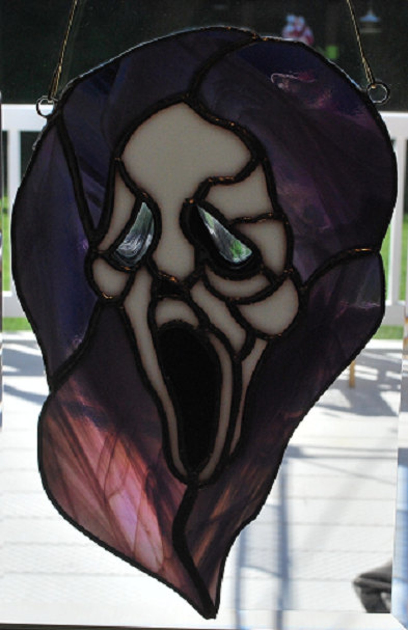 Stained Glass Halloween Ghoul Suncatcher, Wall Hanging - Etsy