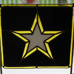 Stained Glass US Army Logo Suncatcher Wall Hanging - Etsy