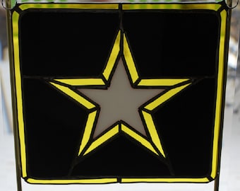 Stained Glass US Army 1st Calvary Division Suncatcher, Wall Hanging - Etsy