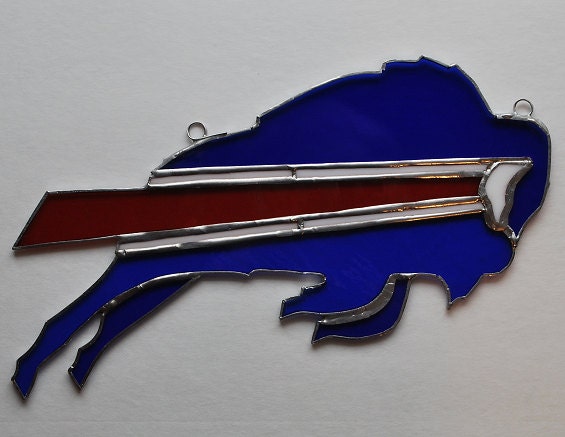 Stained Glass Buffalo Bills Suncatcher, Wall Hanging - Etsy