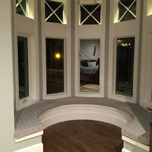 Window or Bench Seat Cushions Turret Bay Window Custom Made EXAMPLE - Etsy