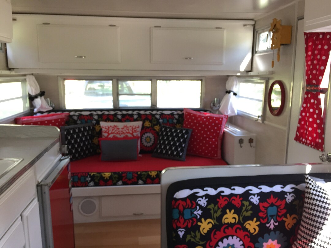 RV Trailer Bench Dining Banquette Cushions Custom Made EXAMPLE - Etsy