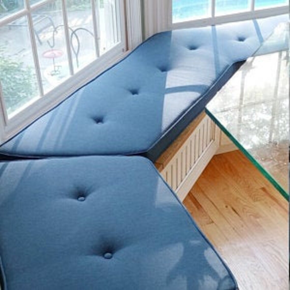 Kitchen Dining Banquette Bench Cushions Custom Made // EXAMPLE // Nook ...