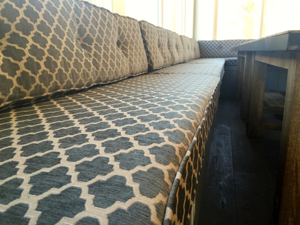 Kitchen Dining Banquette Bench Cushions Custom Made EXAMPLE - Etsy