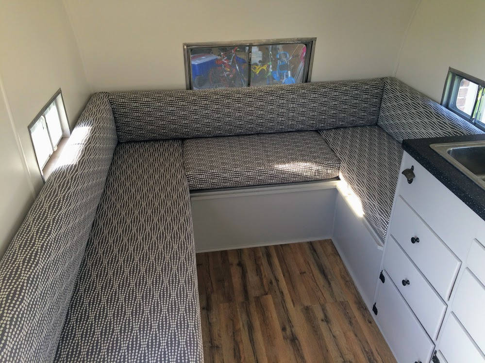 RV Trailer Bench Dining Banquette Cushions Custom Made EXAMPLE | Etsy