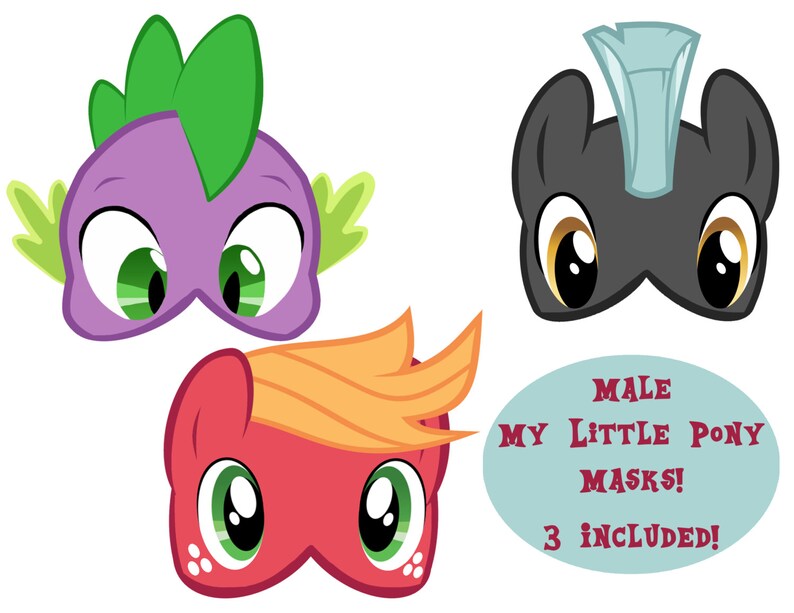 Male My Little Pony Masks 3 - Etsy UK