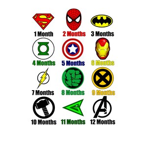 Super Hero Month Hand Printed Pigment Ink Onesie Baby Shower Gift Nerdy ...