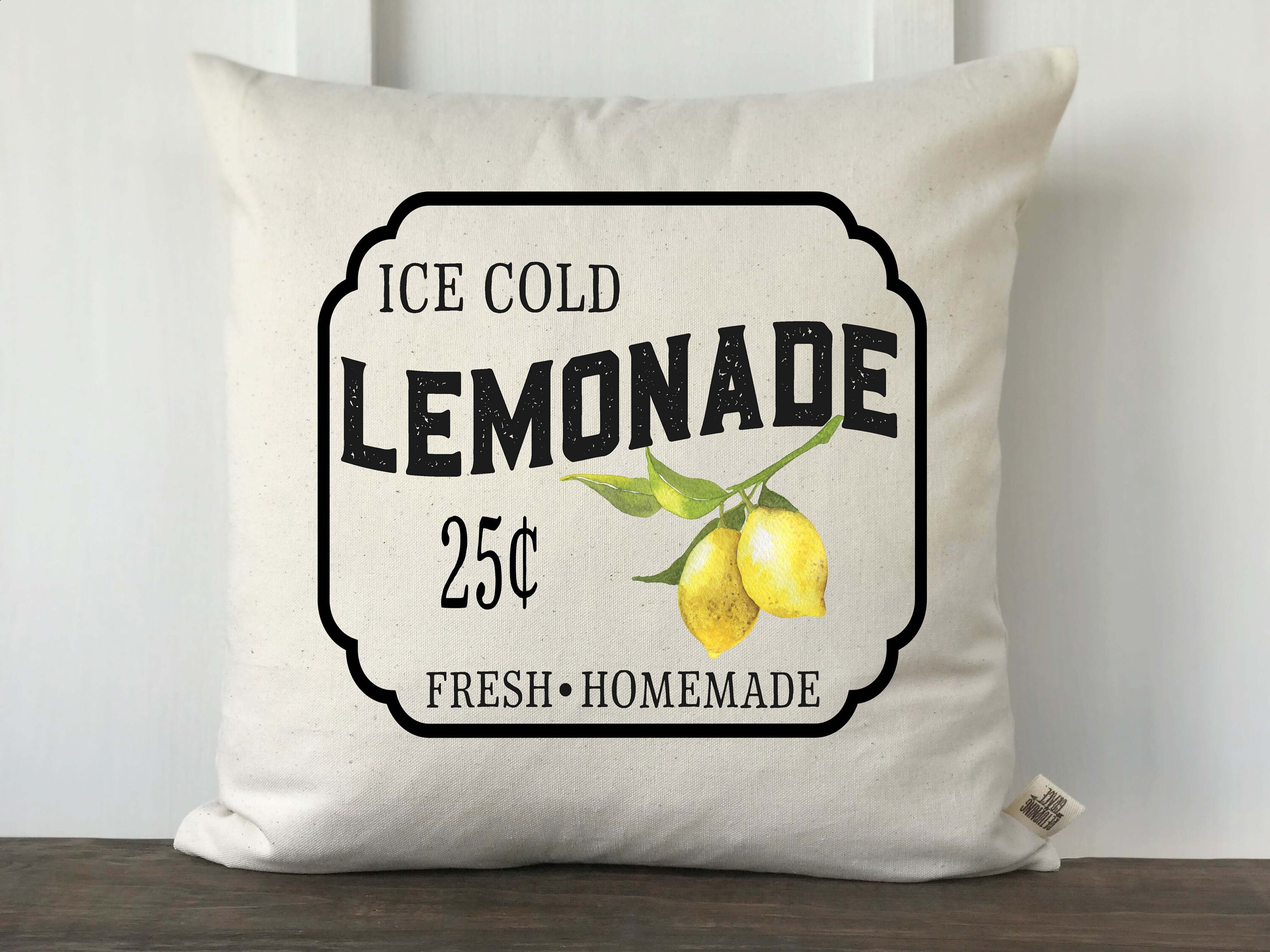 LemonadePillow Cover Lemonade Sign Pillow Cover Lemon Decor | Etsy